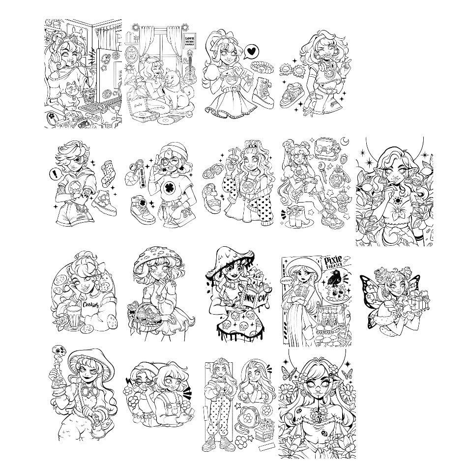 Coloring Book VL.11 \\ DIGITAL VERSION – mrsbutterd