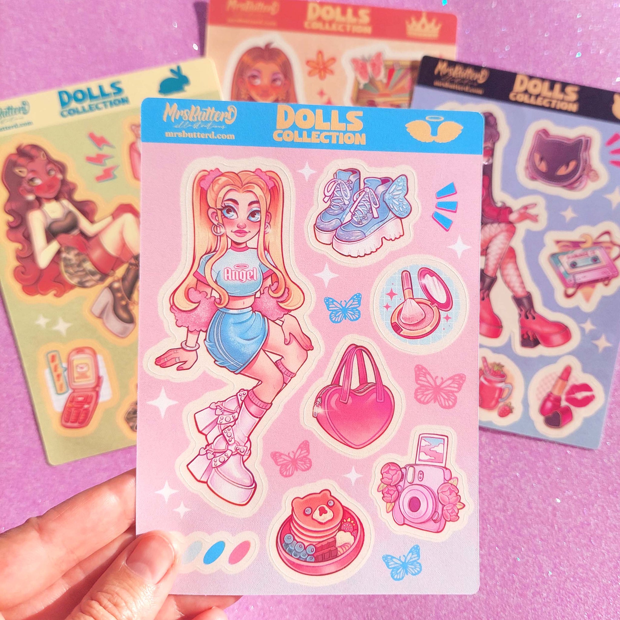 Dolls Collection \\ Vynil Sticker Sheet – mrsbutterd