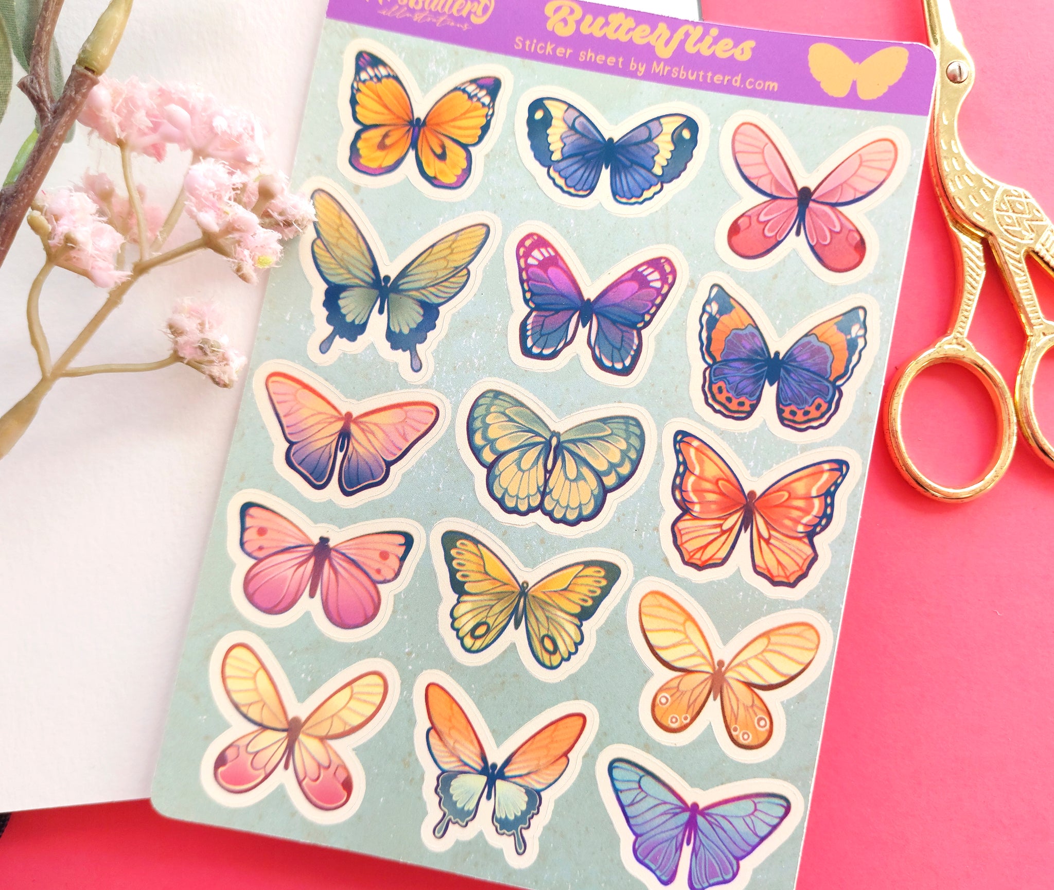Nature Collection \\ Matte Vynil Sticker Sheets – mrsbutterd