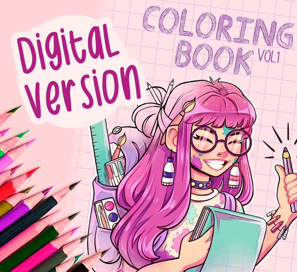 Coloring Book VL.1 \\ DIGITAL VERSION – mrsbutterd